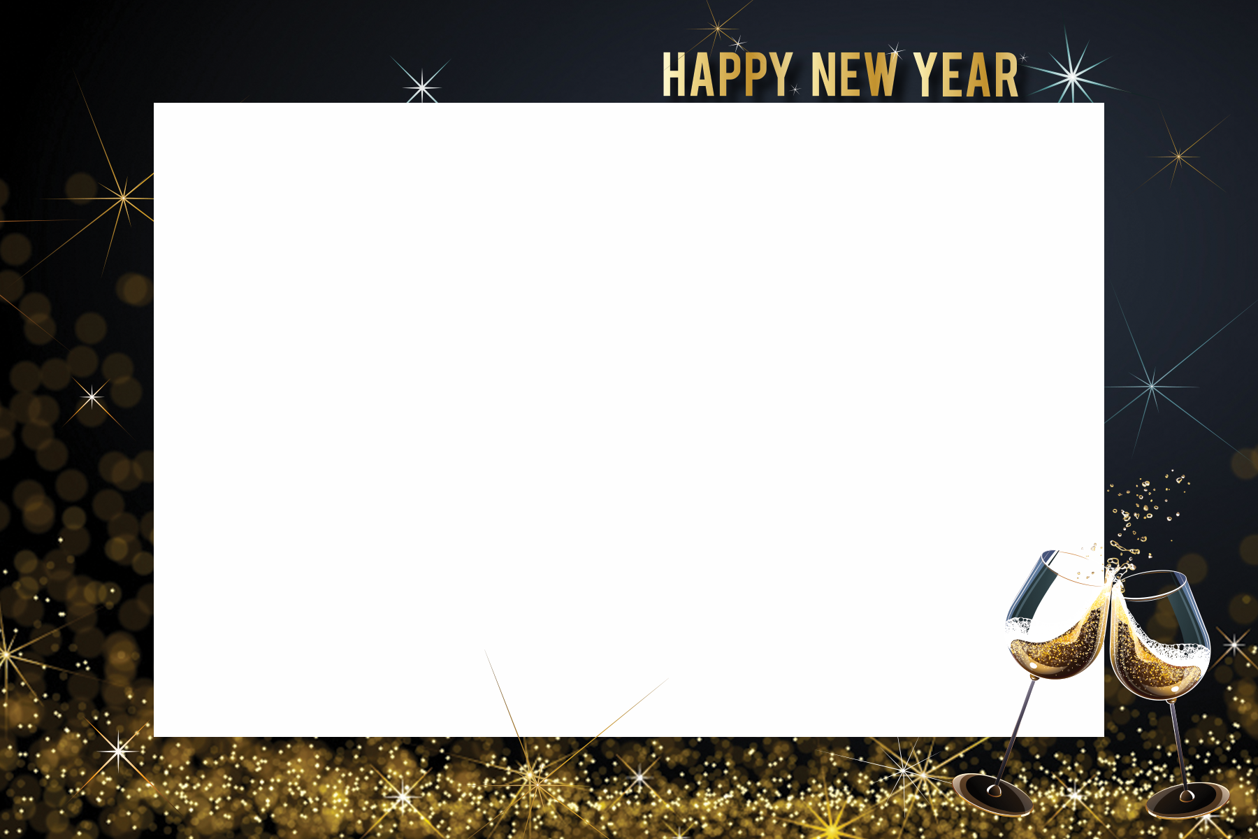 New Year Template Design | Photo Booth Templates