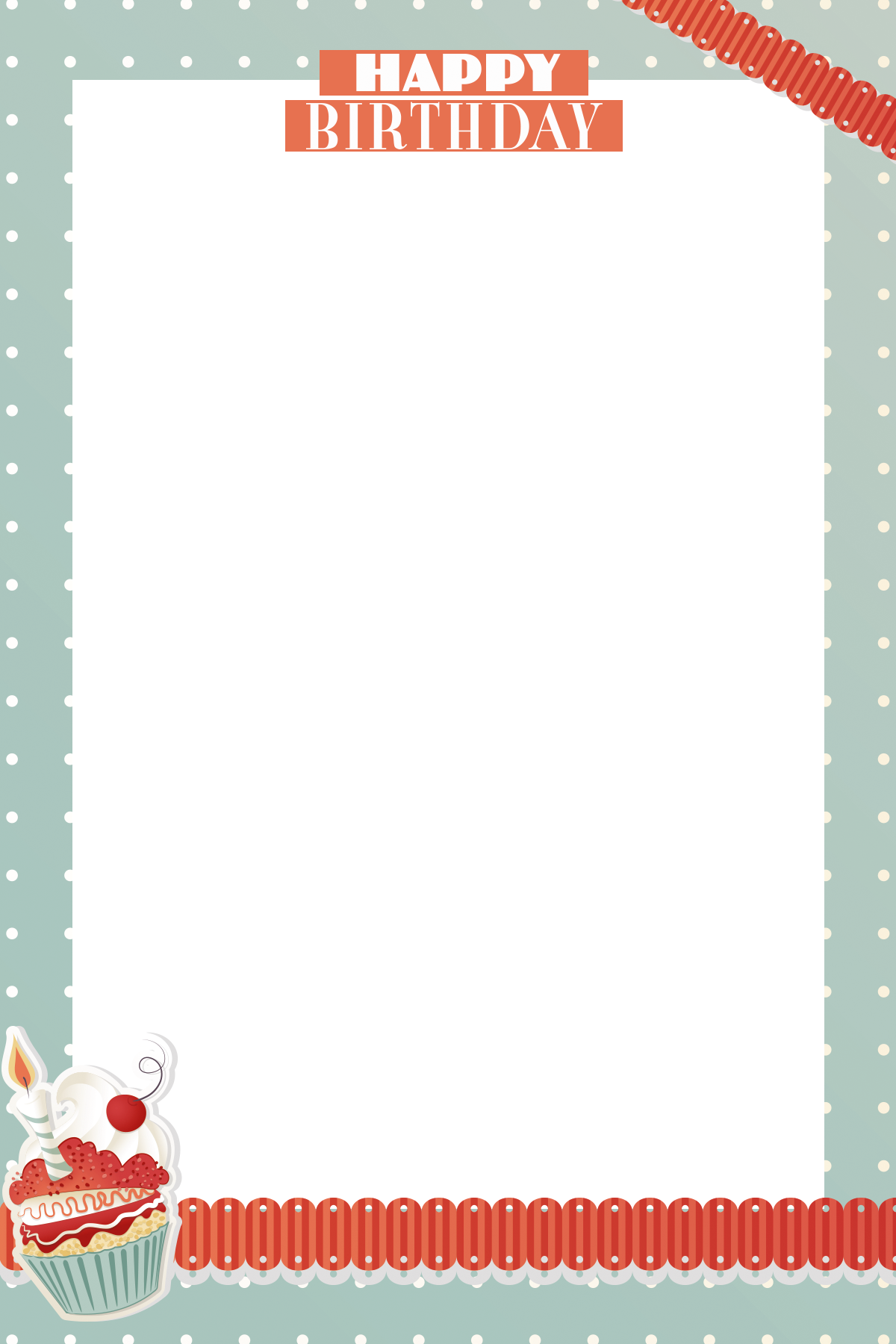 Birthday Ribbon Templates Design | Photo Booth Templates