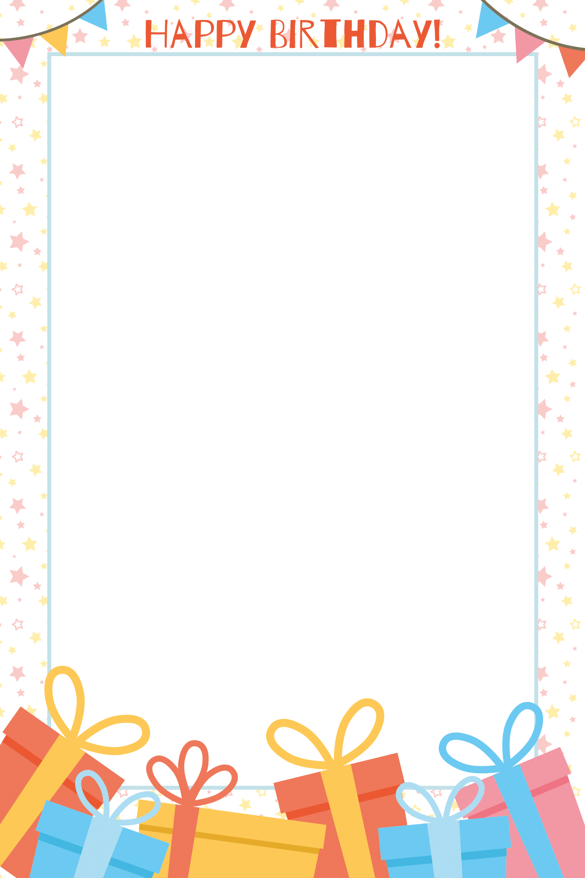 Birthday Stars Templates Design | Photo Booth Templates