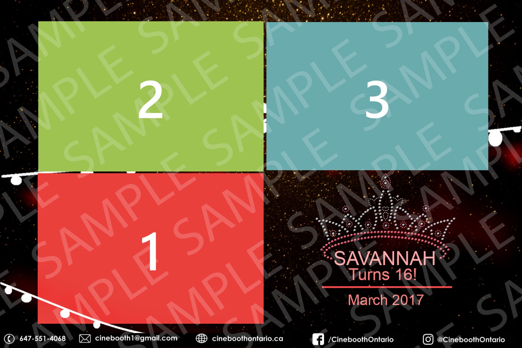 Premium Birthday Templates 3H4 | Photo Booth Templates