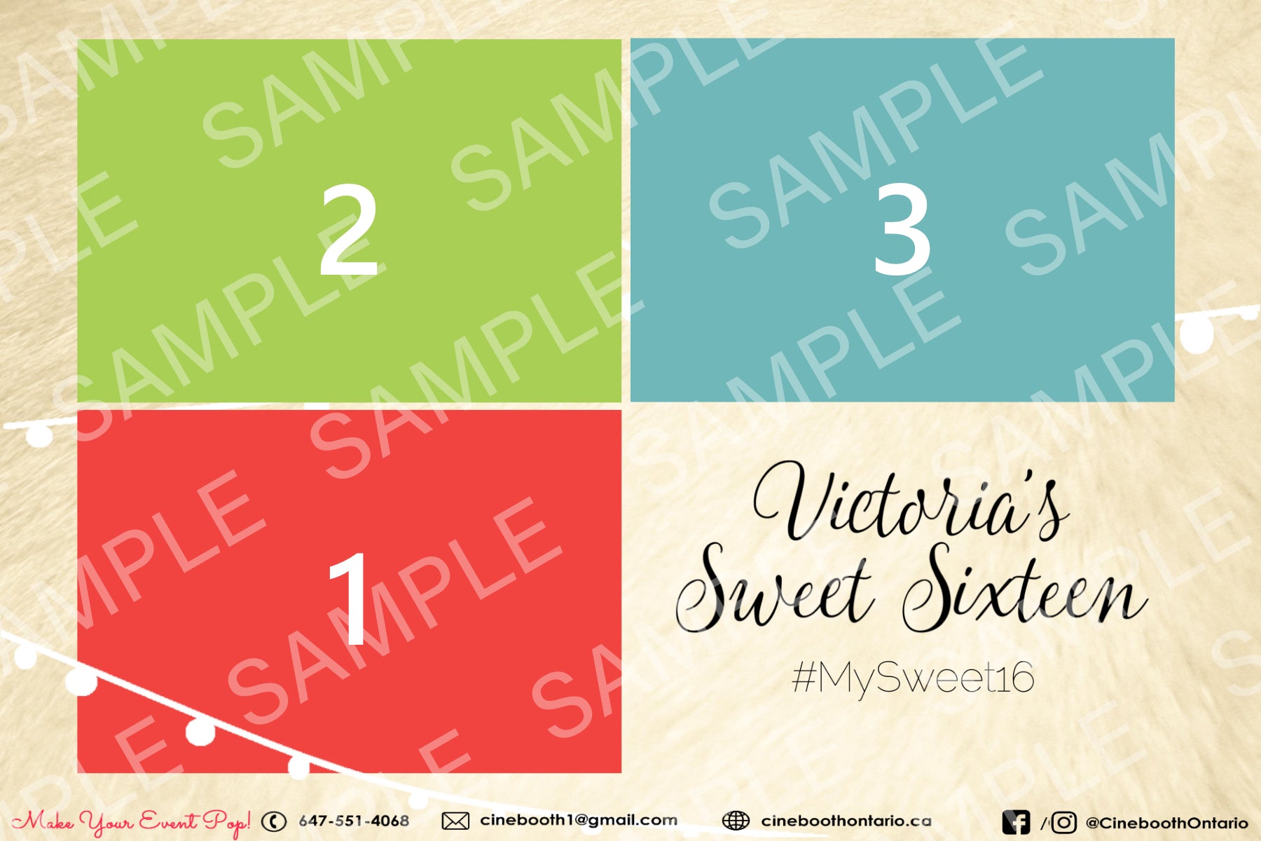 Premium Birthday Templates 3H7 | Photo Booth Templates