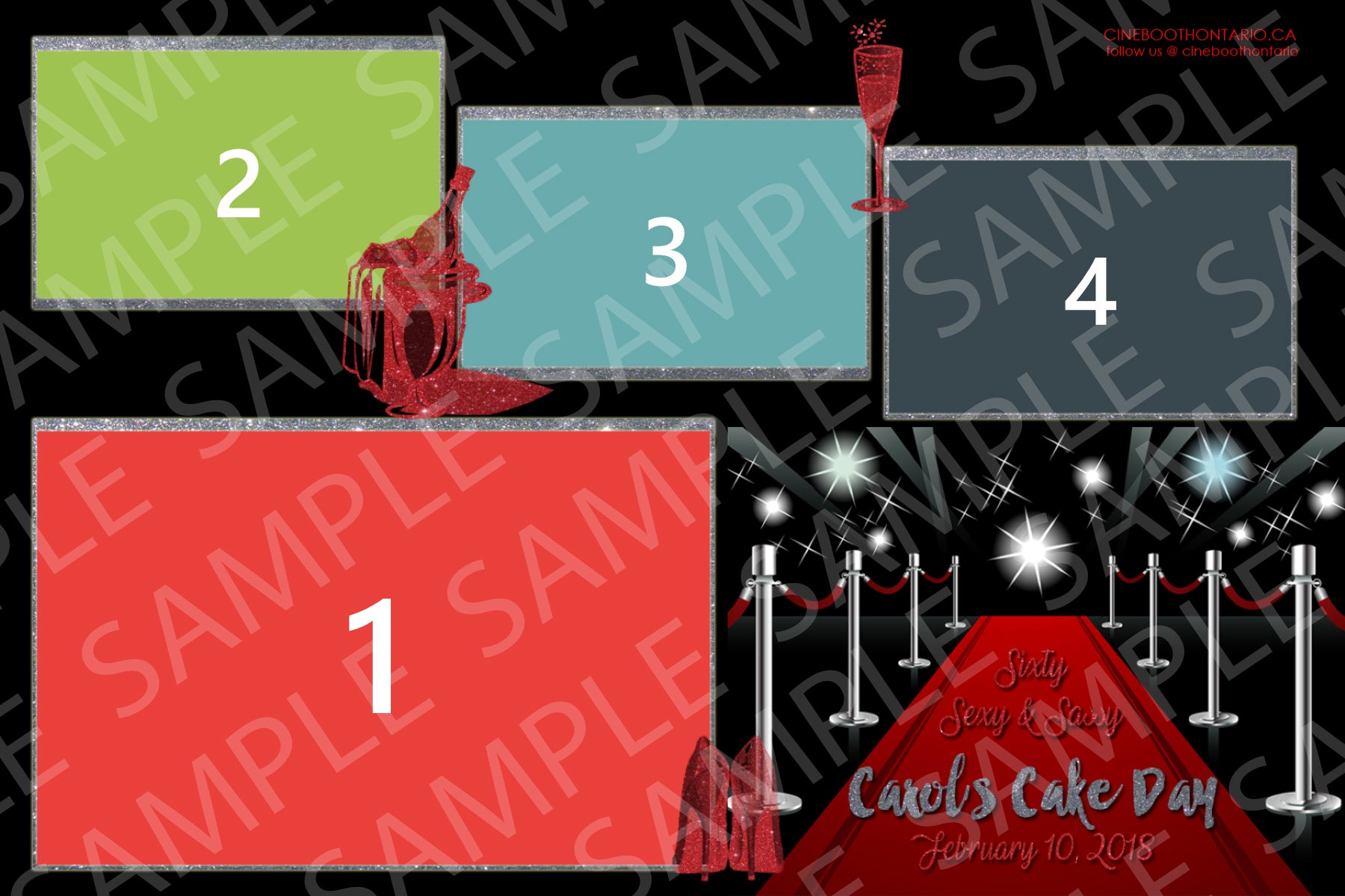 Premium Birthday Templates 4H3 | Photo Booth Templates