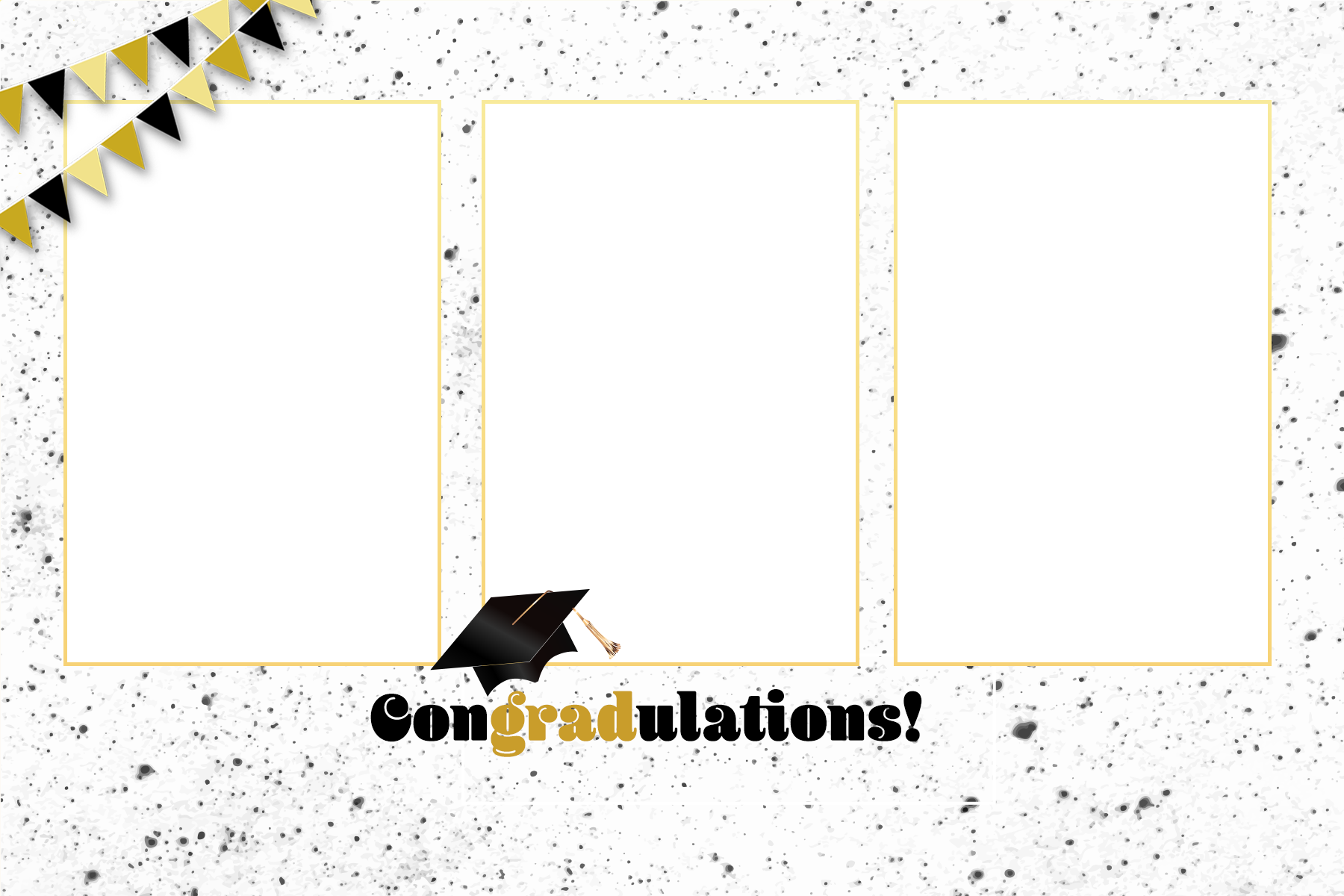 Graduation White Templates | Photo Booth Templates