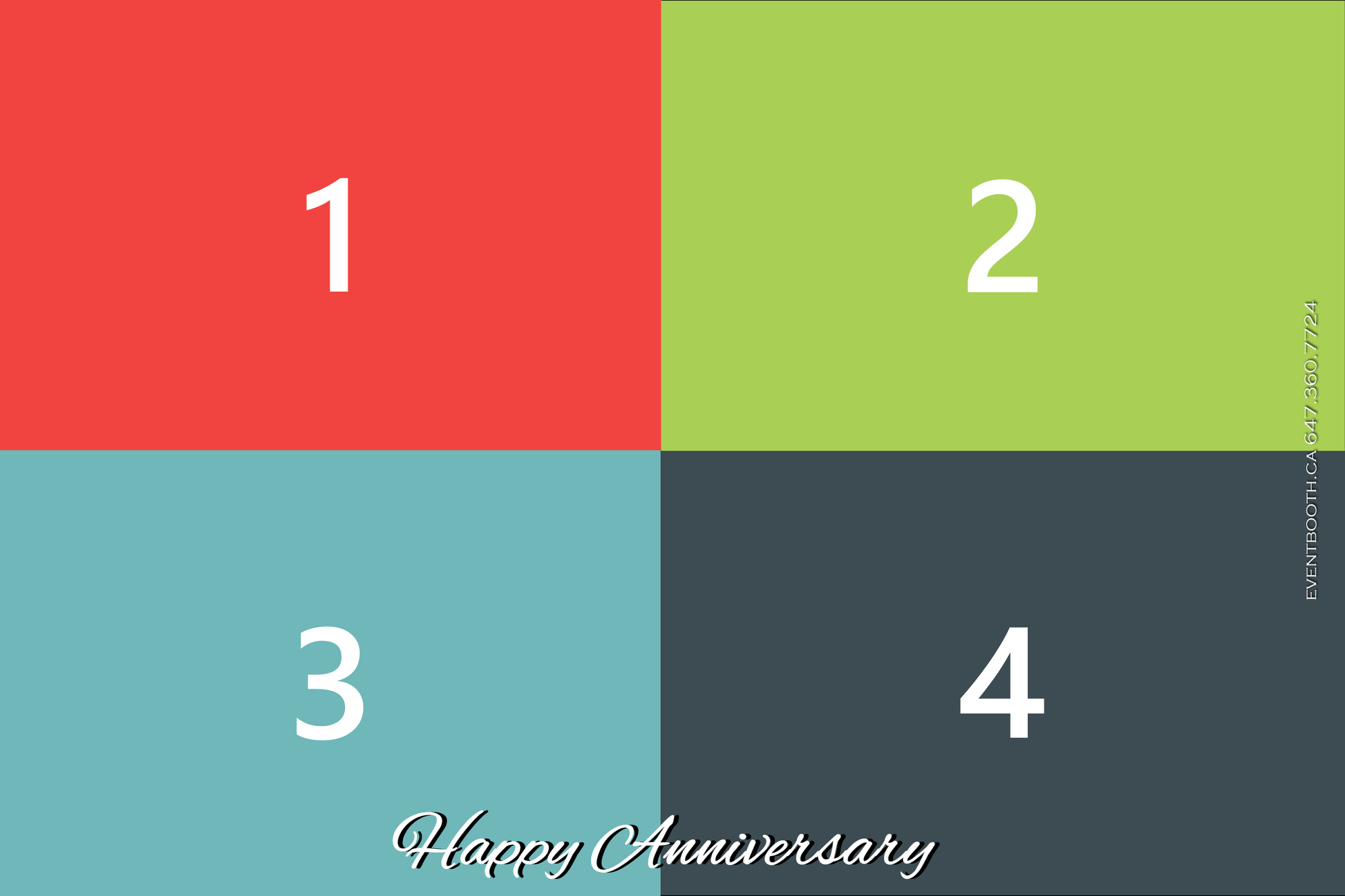 4 Picture Grid | Photo Booth Templates