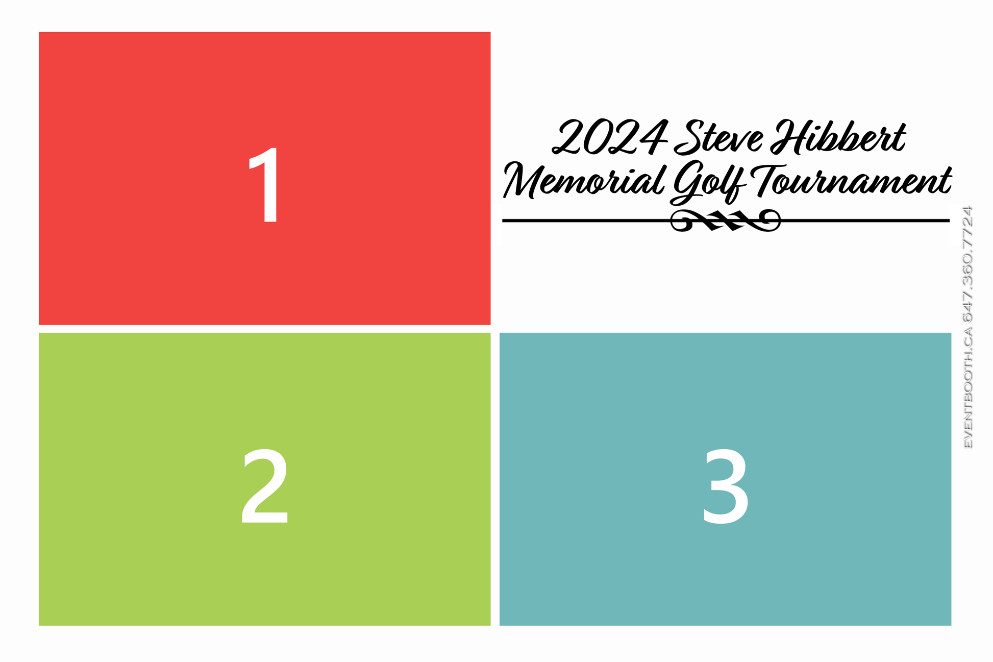 3 Picture Grid with Borders | Photo Booth Templates