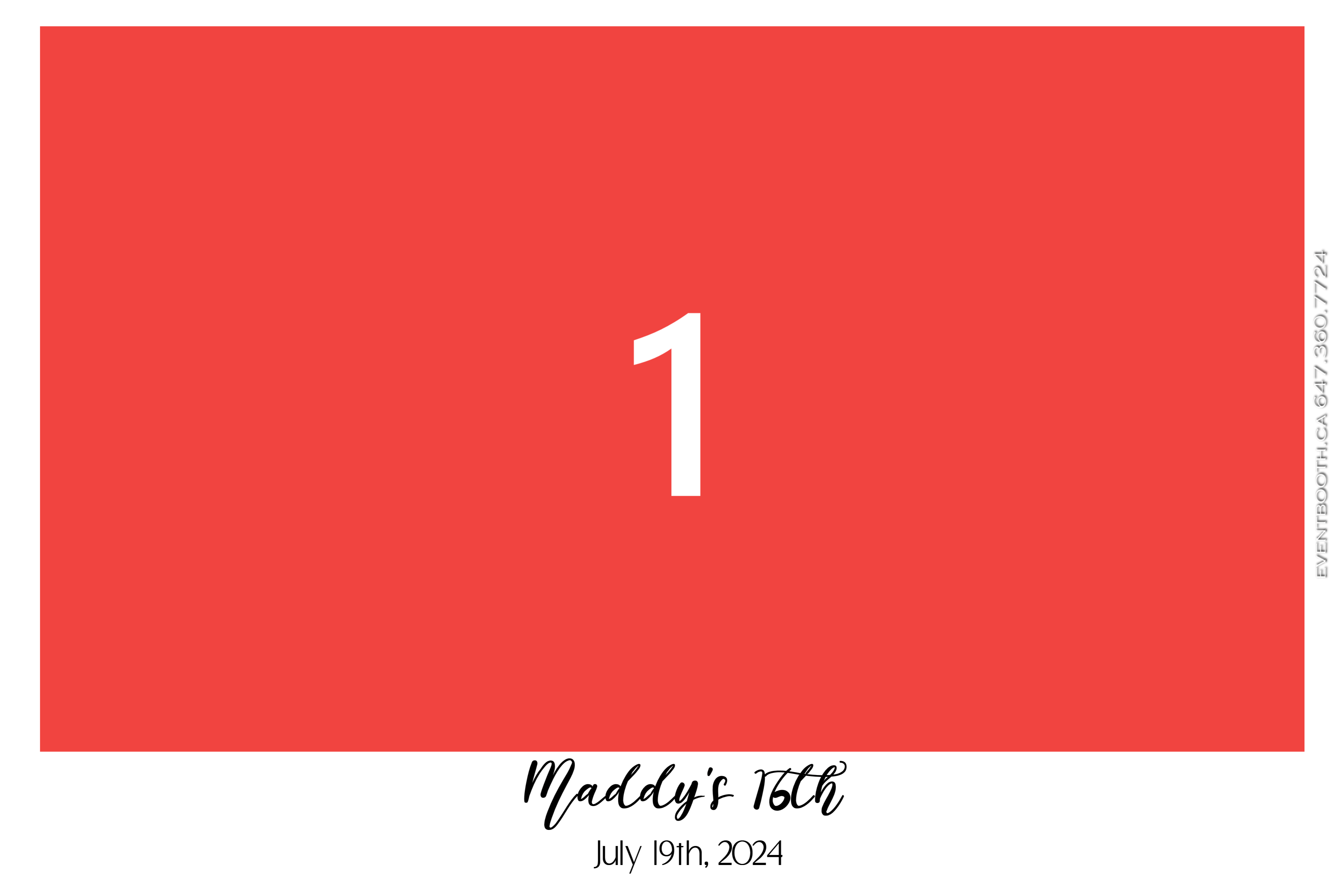 1 Picture | Photo Booth Templates