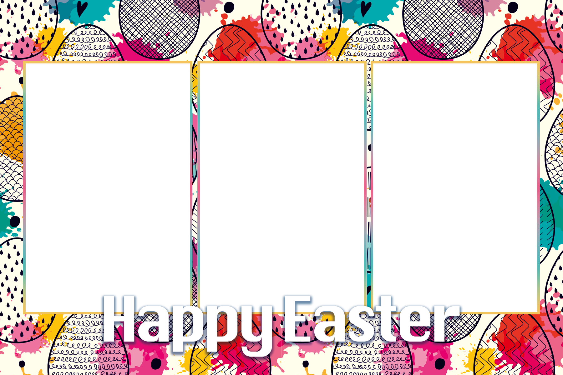 Easter Mirror Photo Booth Templates