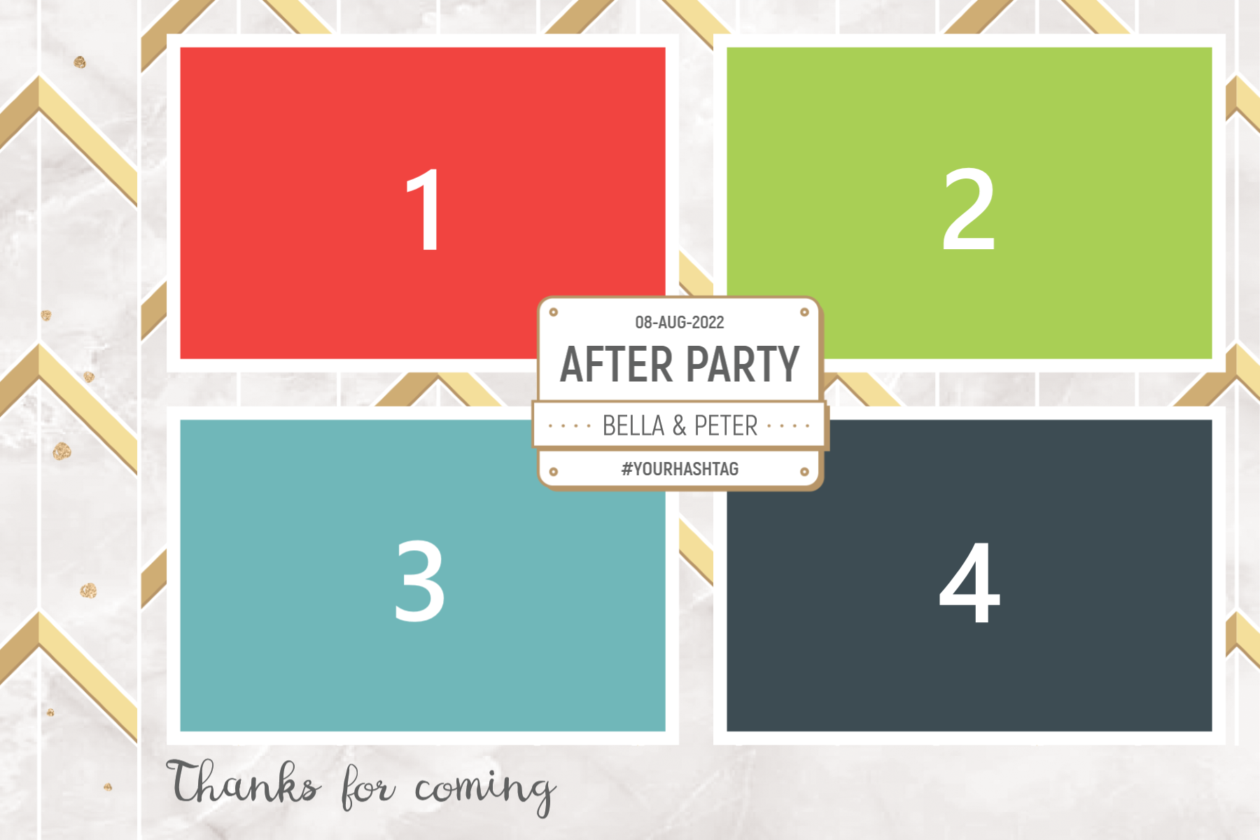 Premium After Party Templates 4H2 | Photo Booth Templates